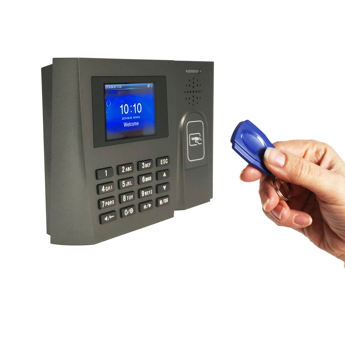 Time clock Proximity RFID time recorder GeoProx 100NT – Time Systems Inc